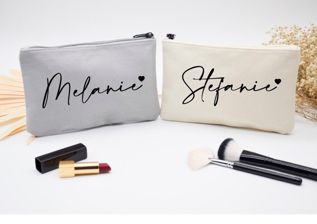 Personalized Cosmetic Bag With Name Personalized Toiletry Bag Makeup ...