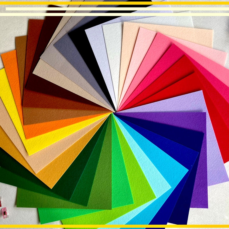 Thick Stiff Craft Felt - Etsy UK
