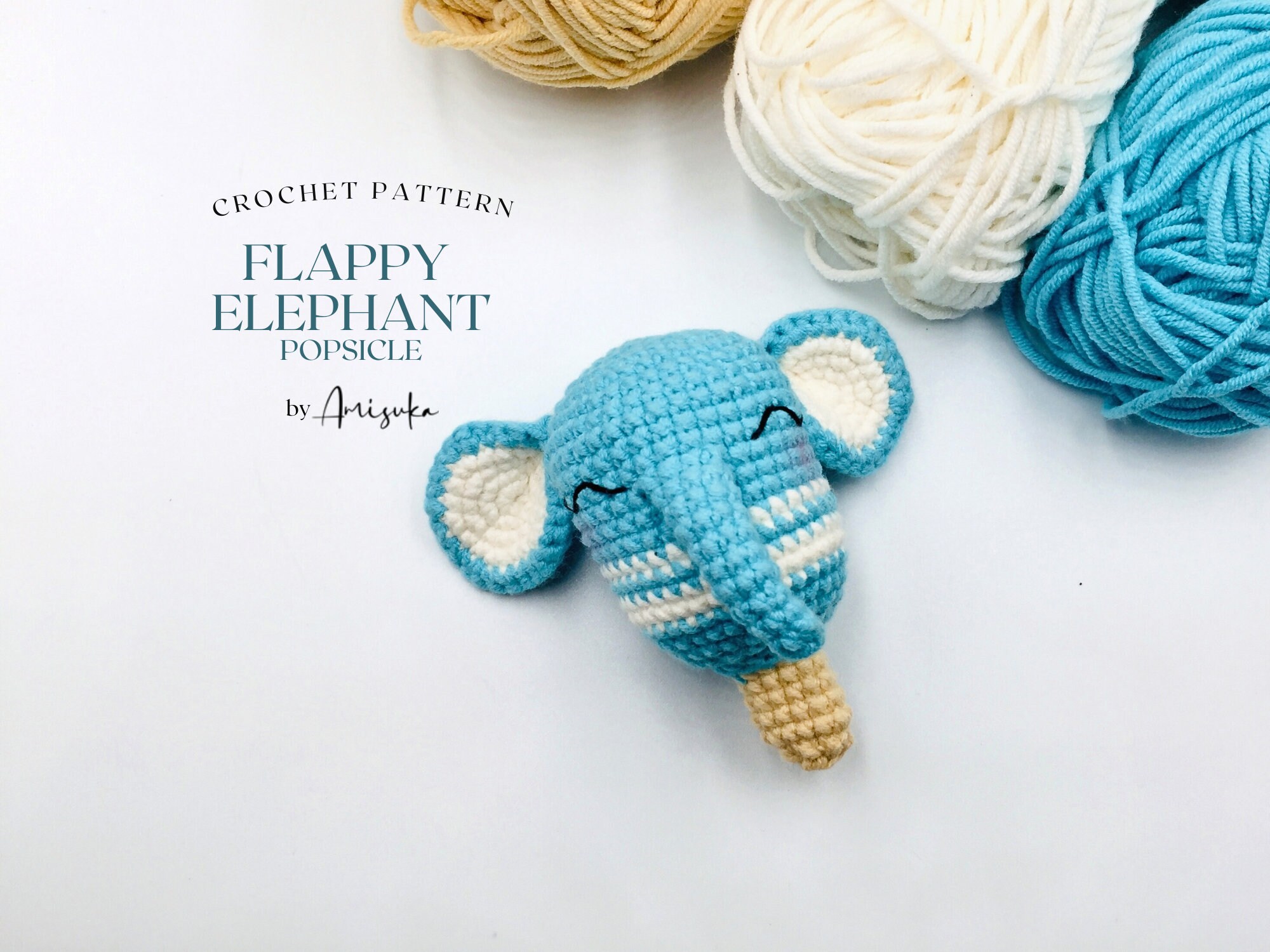 Elephant CROCHET PATTERN Elephant Pdf Elephant Amigurumi Pattern Easy ...