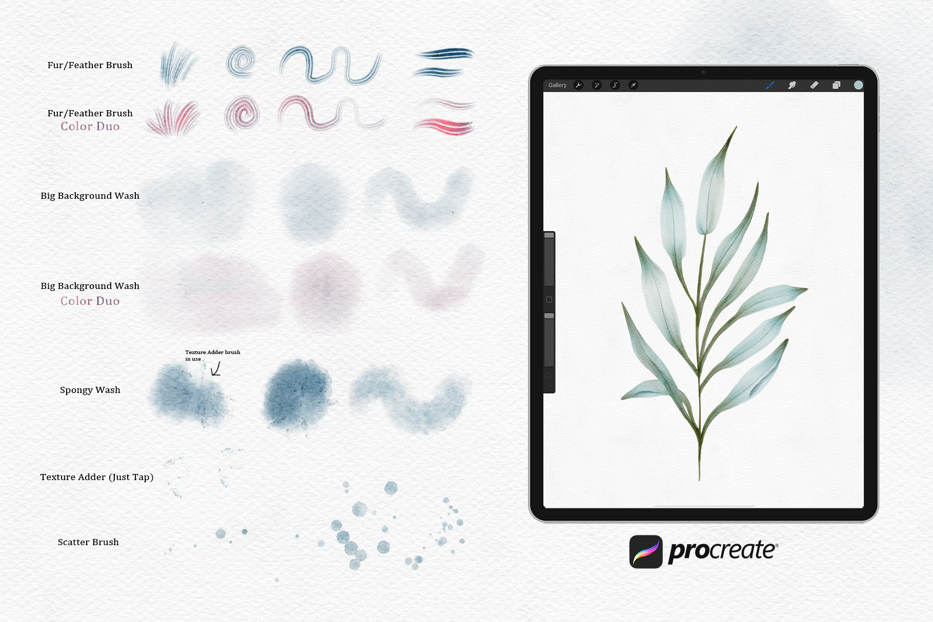 Procreate Watercolor Brushes Watercolor Kit for Procreate | Etsy