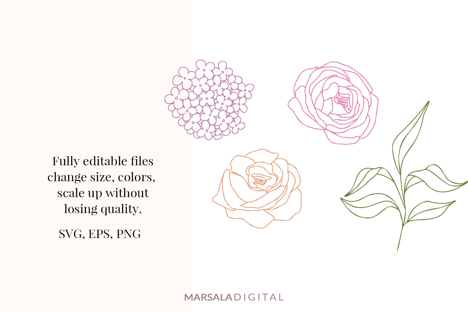 100 Flower SVG Bundle Flowers SVG Bundle Botanical Svg - Etsy