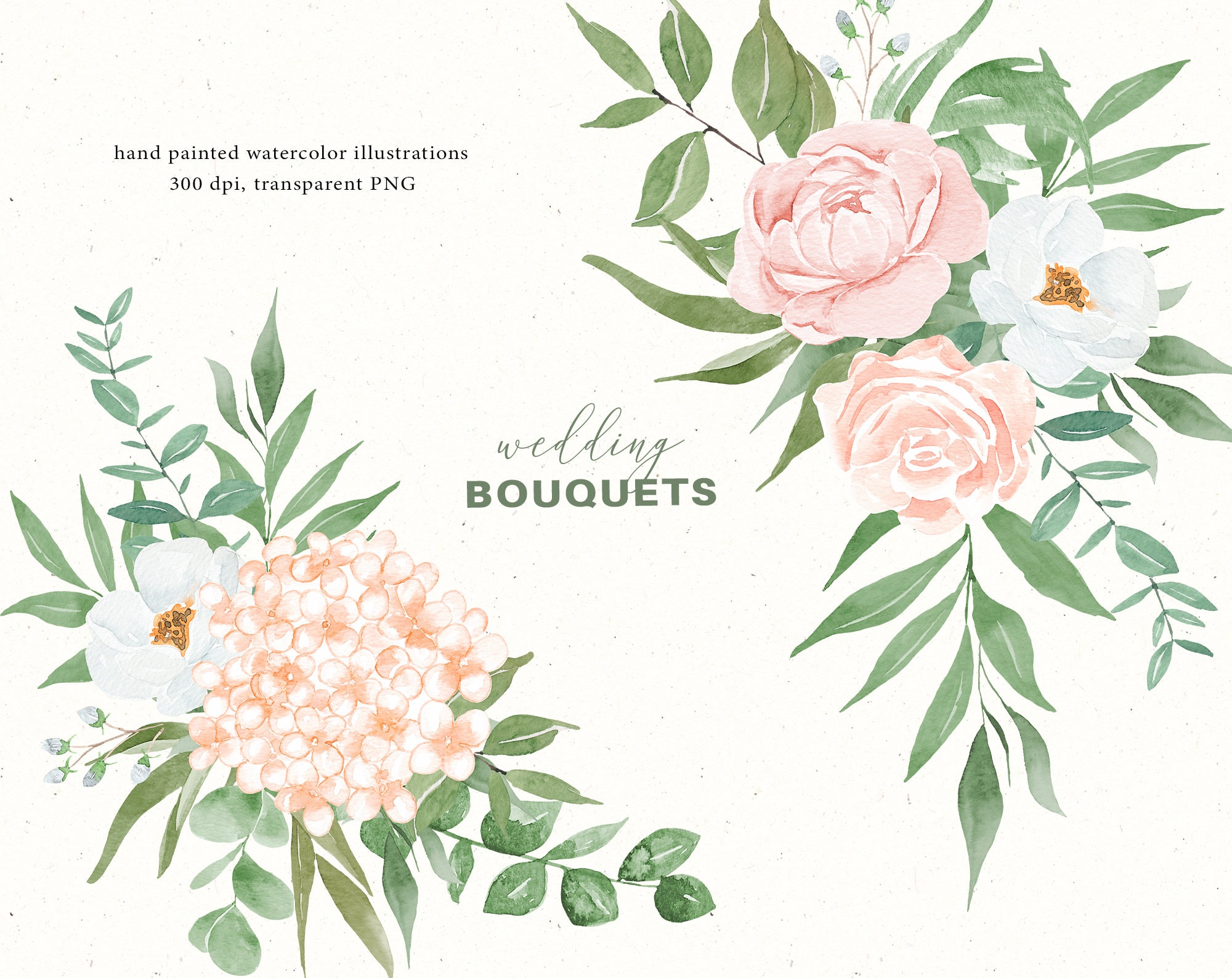 Watercolor Wedding Clipart Wedding Icons Wedding Flowers - Etsy