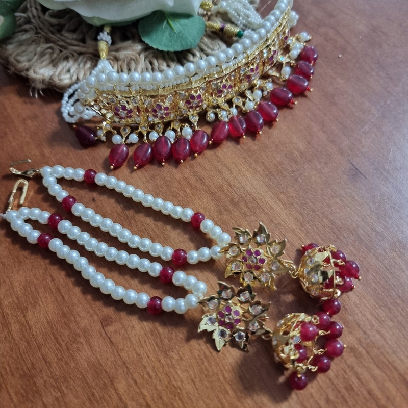 Indian Ruby Necklace - Etsy