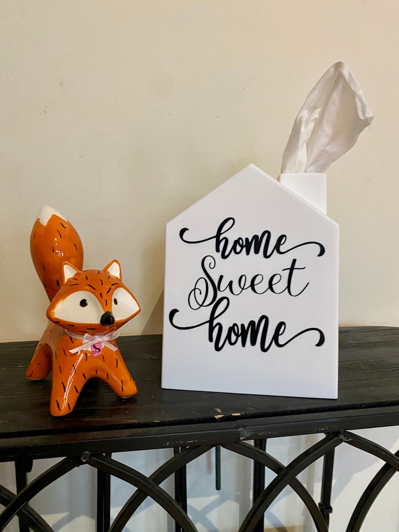 Tissue Box Cover Tissue Container Tissue Box Square House - Etsy