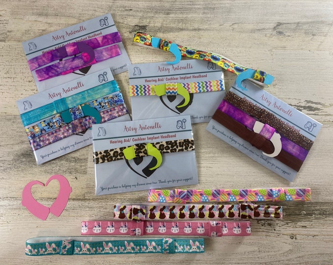 Stretchy Hearing Aid/ci Headbands, Hear Bands, Suspenders, Extended ...