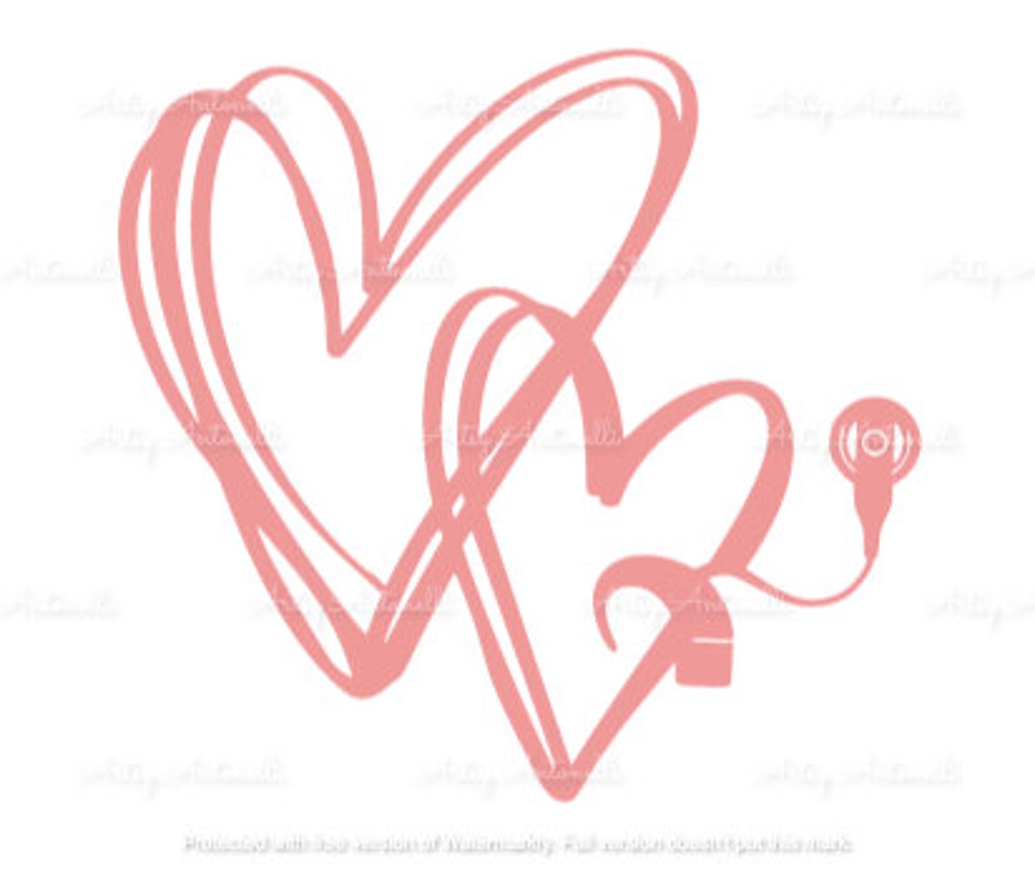 Cochlear Implant Drawn Hearts 7 Designs in SVG/ PNG Style - Etsy
