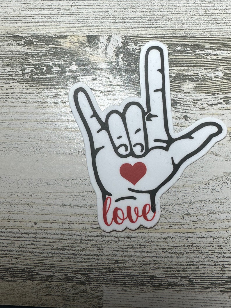Sign Language I Love You Sticker or Magnet - Etsy