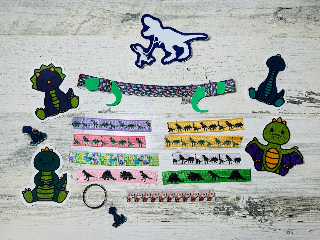 Dinosaur Themed Stretchy Hearing Aid/ci Headbands, Extended Wear ...