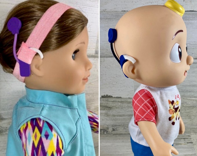 Doll And/or Stuffed Animal 3D Printed Cochlear Implant Toy for Pretend ...