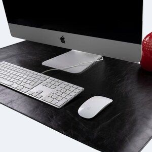 Custom Size Desk Pad Gamer Gift, Leather Desk Mat, Personalized Office ...