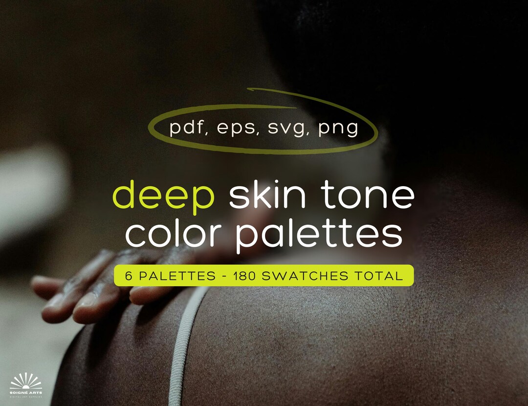 Deep Skin Tone Color Palettes, Portrait Hues (PDF) - Etsy