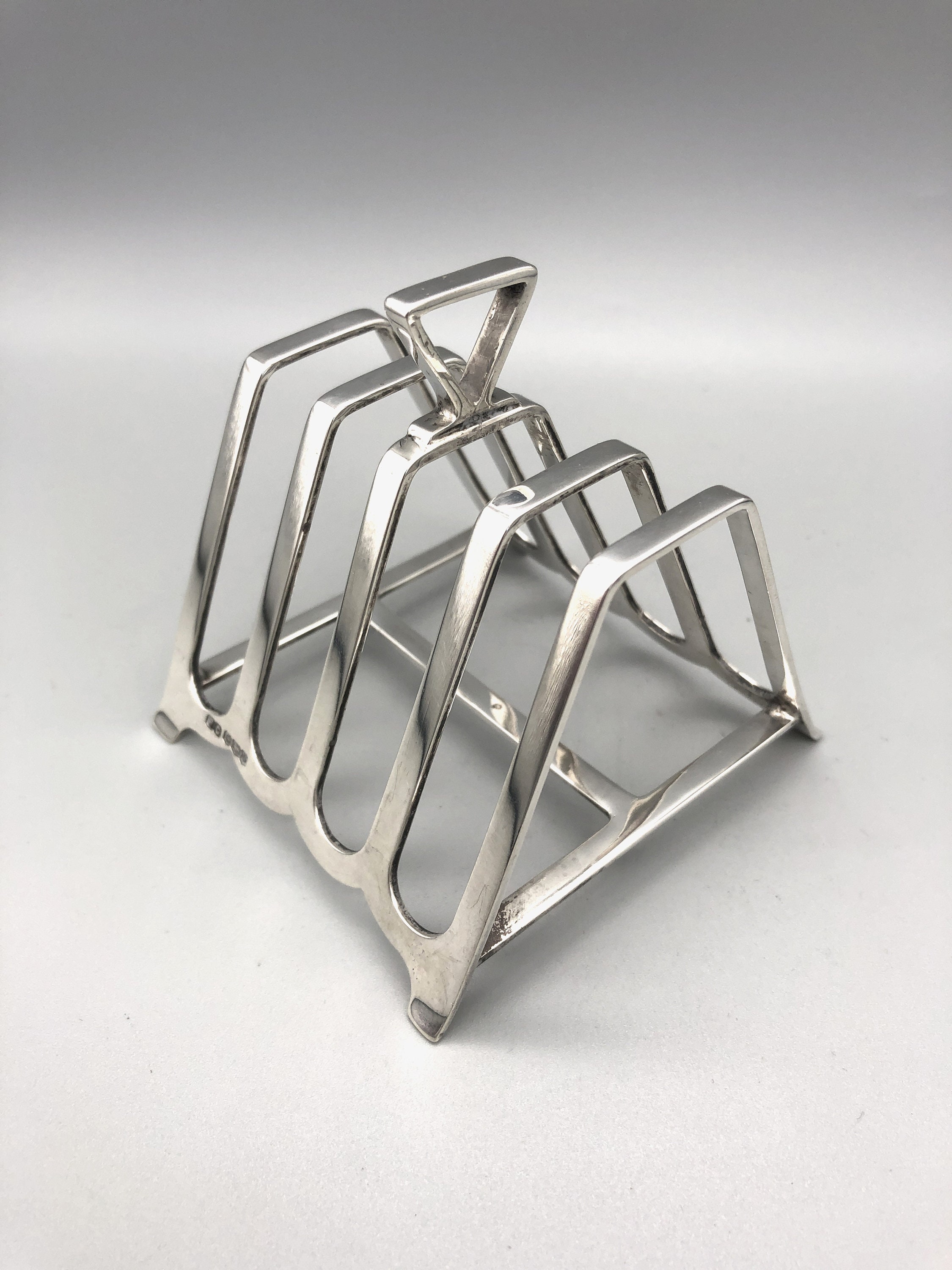 Art Deco Sterling Silver Four Slice Toast Rack Frank Cobb & - Etsy