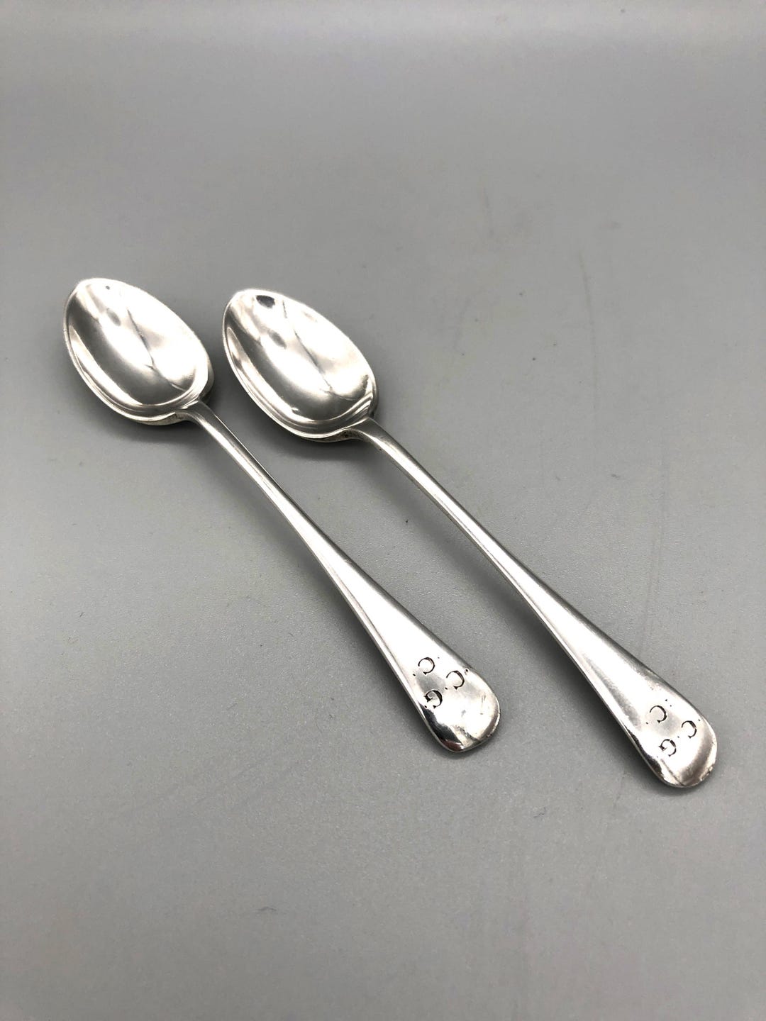 Pair of Edwardian Sterling Silver Coffee Spoons, Joseph Rodgers ...