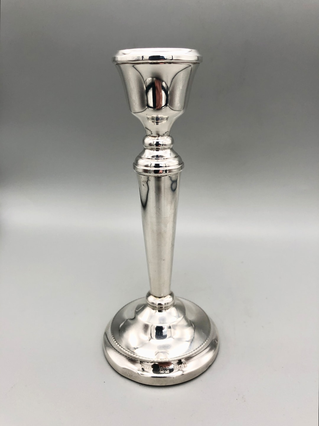 Vintage Sterling Silver Candlestick, A.T. Cannon, Birmingham, 1979 - Etsy