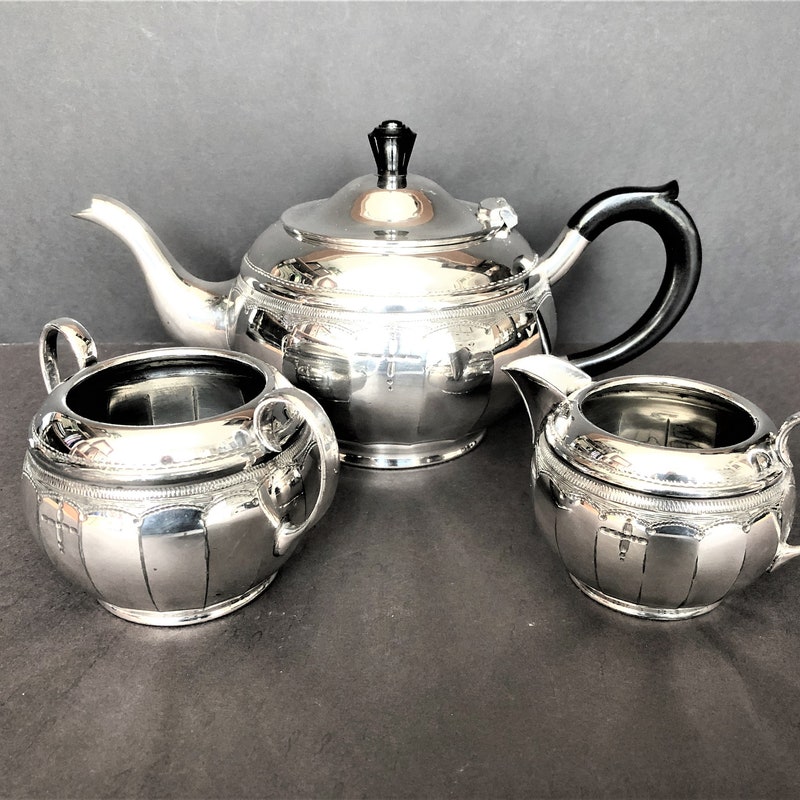 Silver Plate Tea Set - Etsy