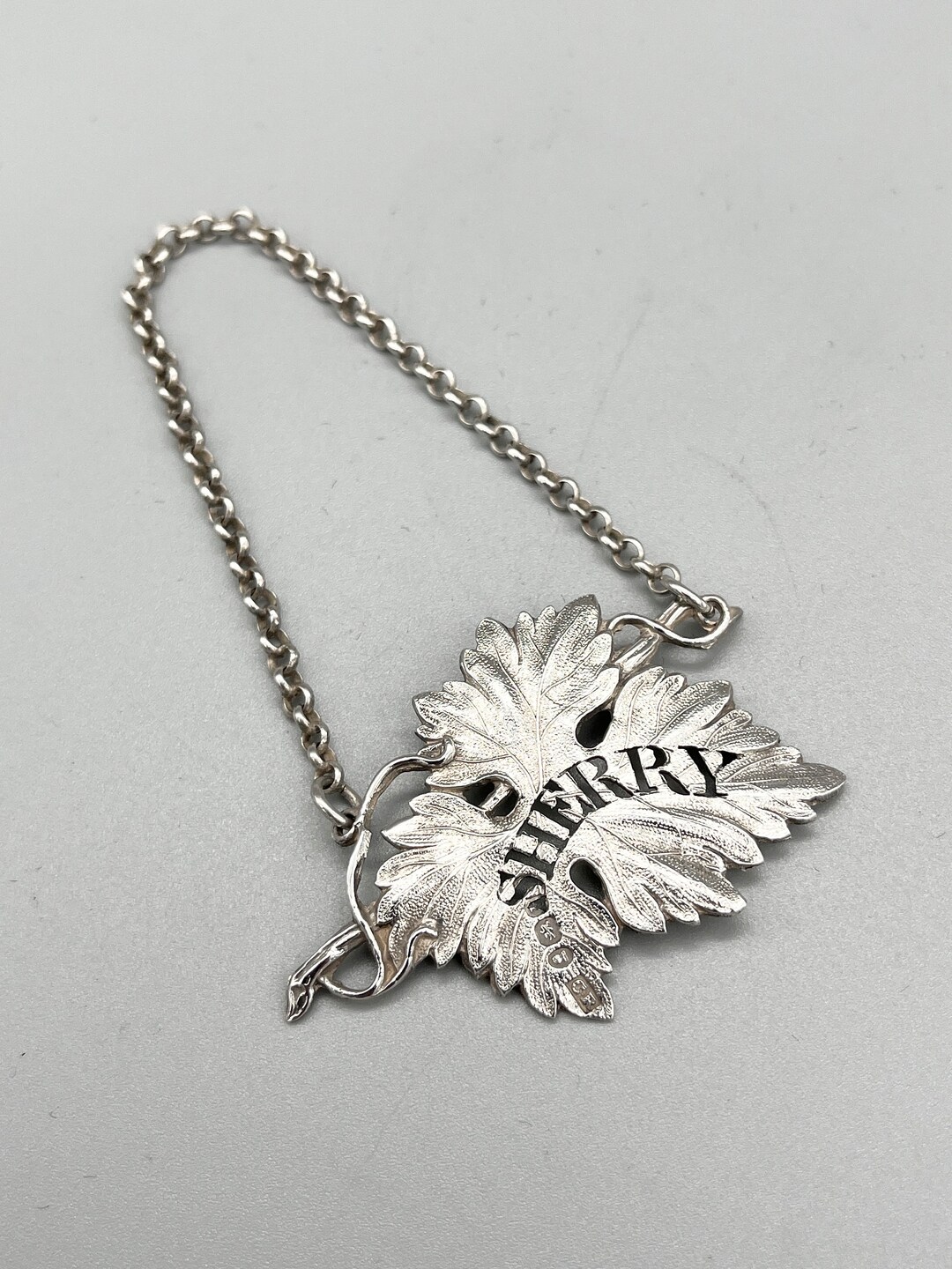 George IV Sterling Silver Sherry Decanter Label, Charles Rawlings ...