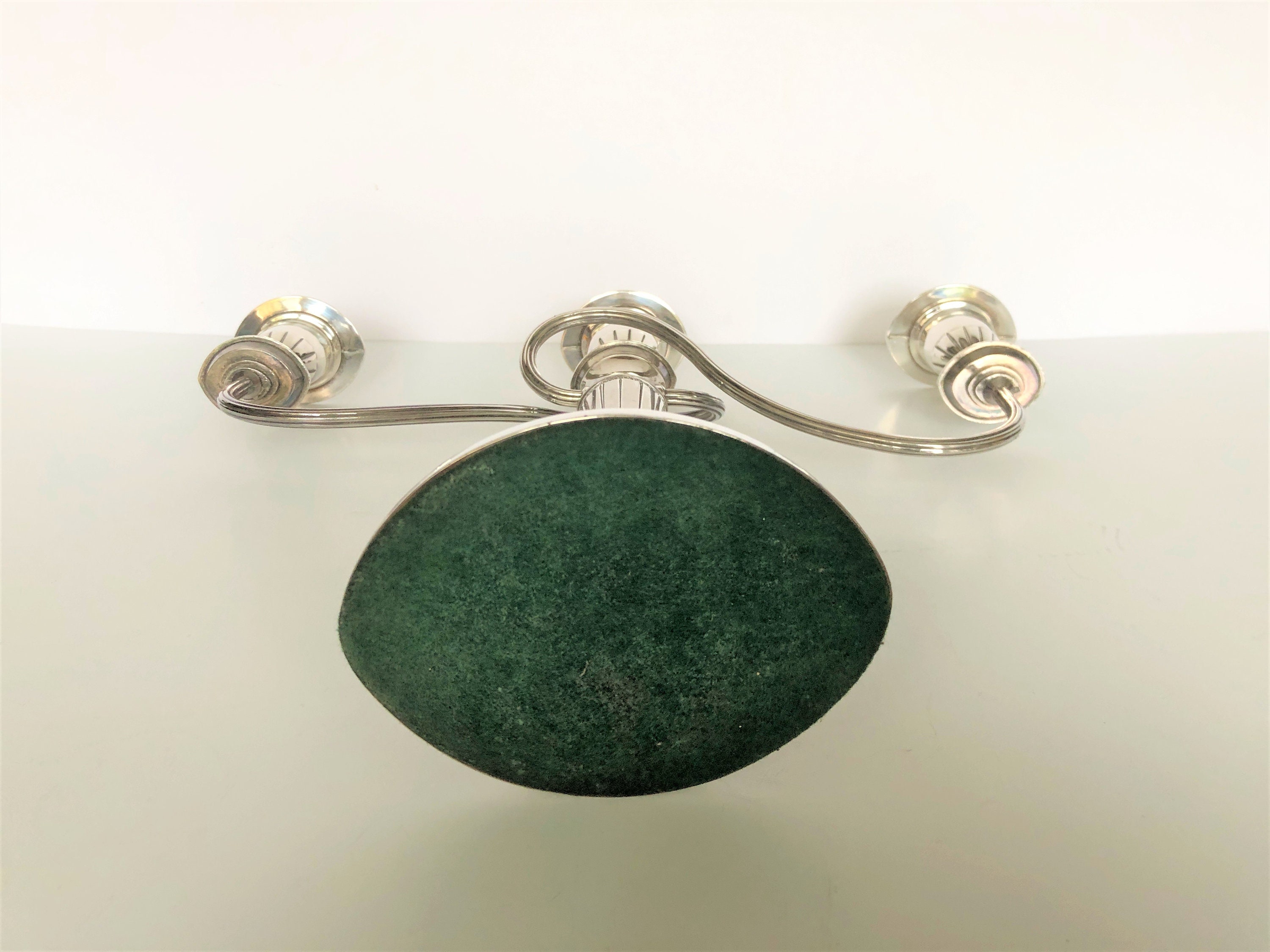 Mid-century Silver Plate 3 Sconce Candelabrum, Falstaff Plate ...