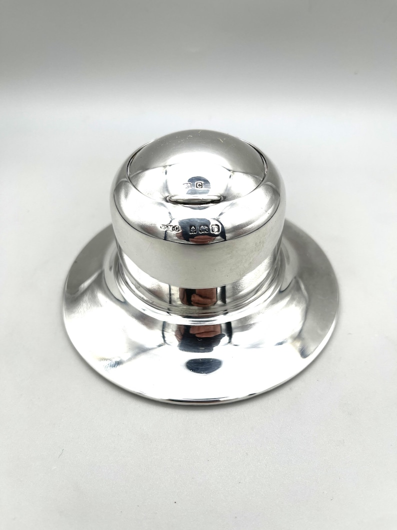 Art Deco Sterling Silver Inkwell, Wilmot Manufacturing Co, Birmingham ...