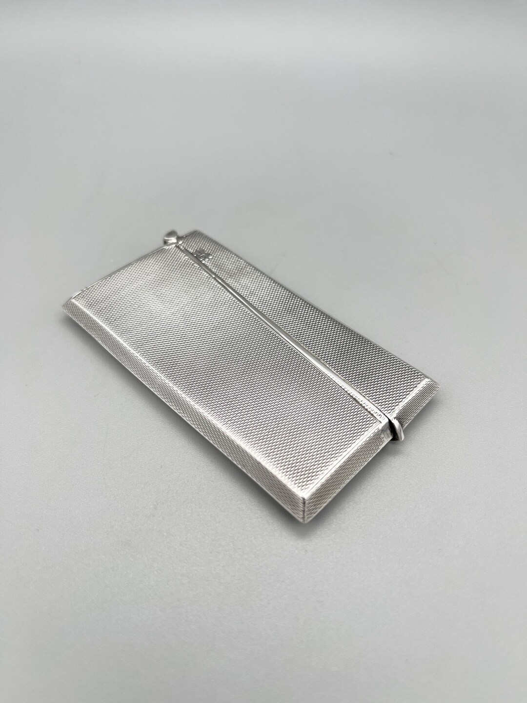 Art Deco Sterling Silver Card Case, E.J. Trevitt & Sons, Chester, 1936 ...