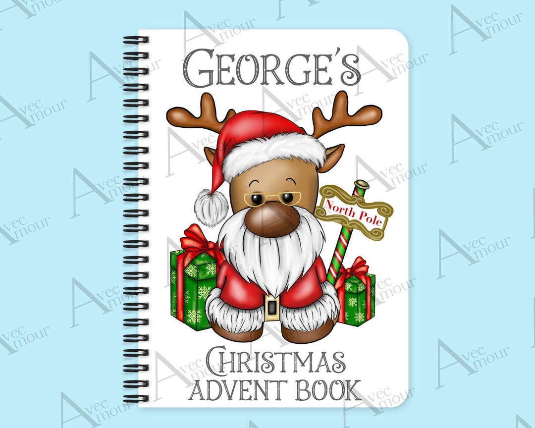 Santa Reindeer With Presents Advent Activity Book, Count Down to ...