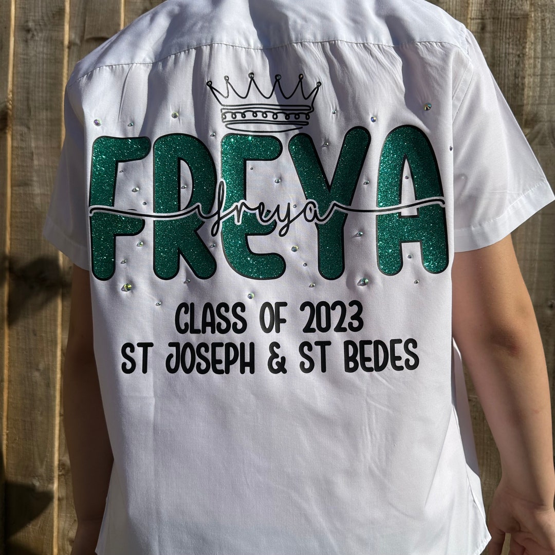 Personalised Leavers 2024 Shirt Class Of 2024 Top Girls Personalised Personalised Leavers 2024 Shirt Class Of 2024 Top Girls Personalised