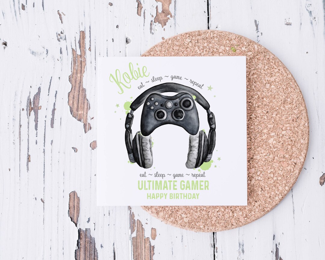Personalised Ultimate Gamer Birthday Card - Etsy