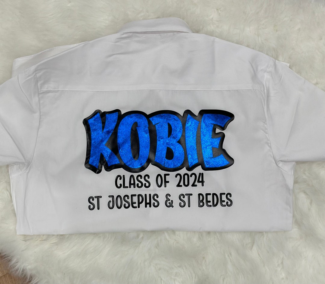 Personalised Leavers 2024 Shirt, Class of 2024 Top, Boys Graffiti Style ...