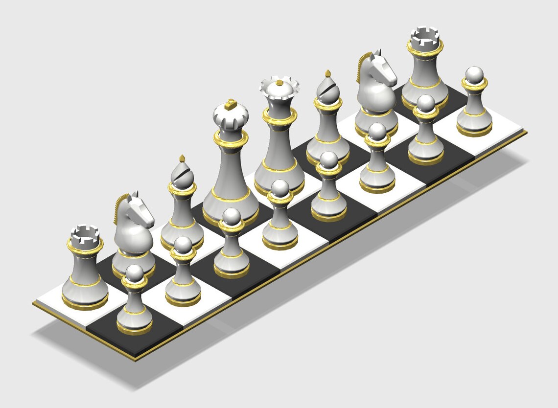 Chess Pieces Figures Set of 32 - Etsy