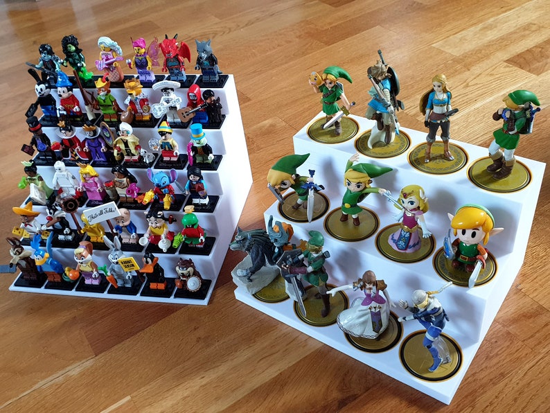 Modular Figure Display Stand With Optional Colored Rings 3D Printing ...