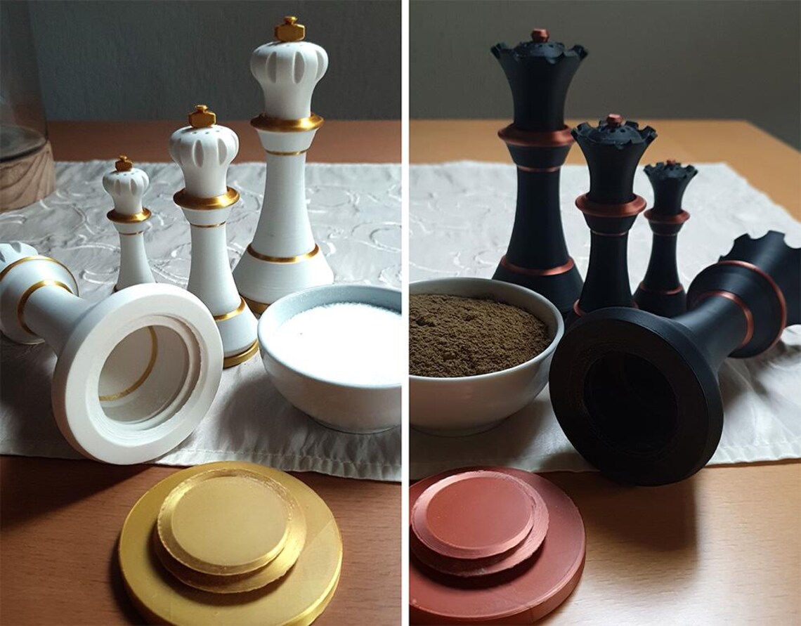 Chess King / Queen Salt & Pepper Shaker (different Sizes) - Etsy
