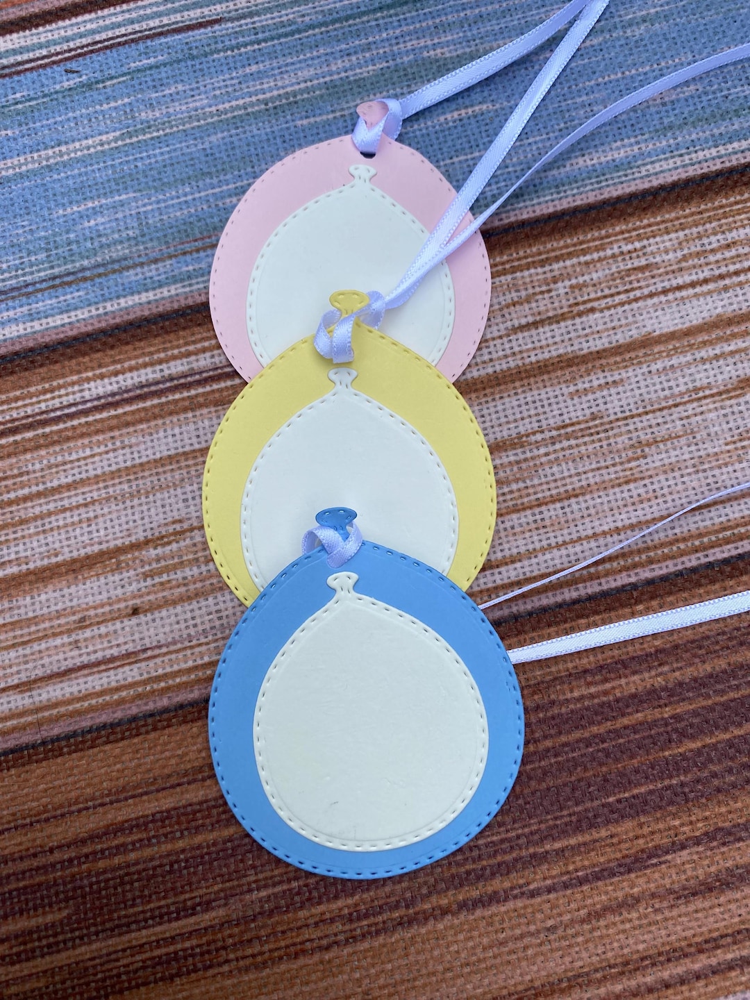 Balloon Baby Shower Gift Tags: Pastel Favor Tags - Etsy
