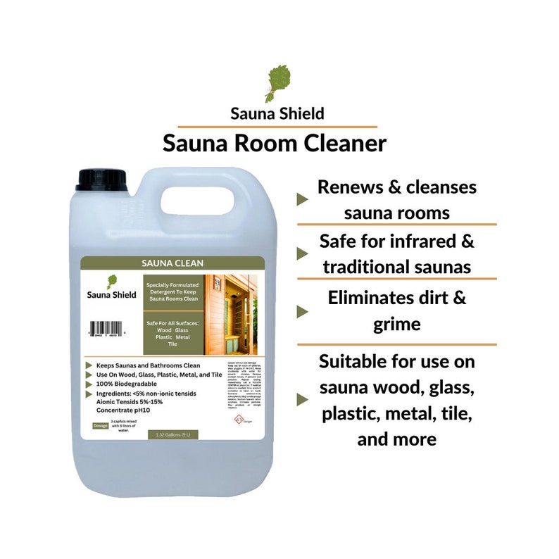 Sauna Room Care Set: Sauna Wood Oil & Sauna Wood/room Cleaner With ...