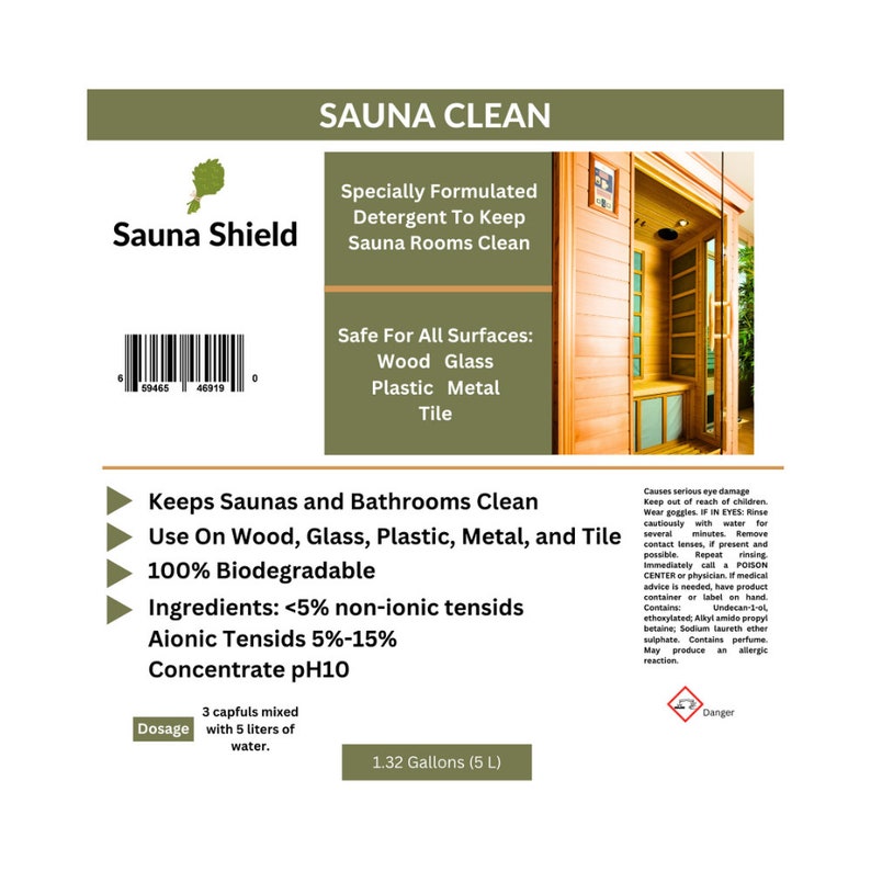 Sauna Room Care Set: Sauna Wood Oil & Sauna Wood/room Cleaner With ...