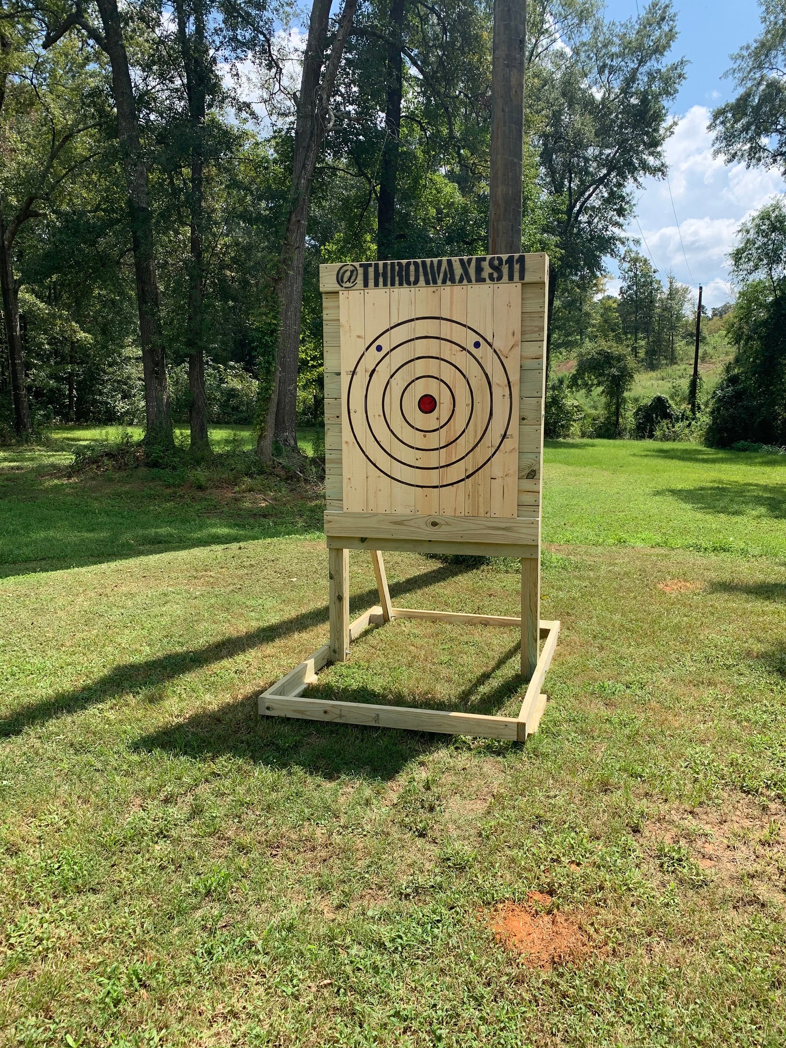 Heavy Duty Axe Throwing Target Board With Stand The Etsy