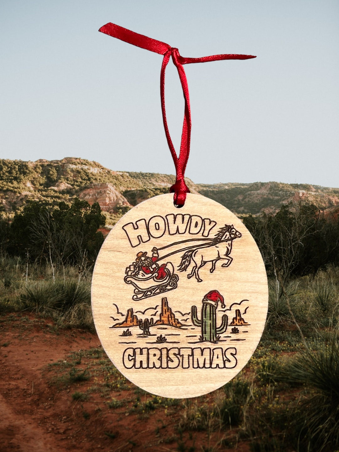 Howdy Christmas Ornament - Etsy