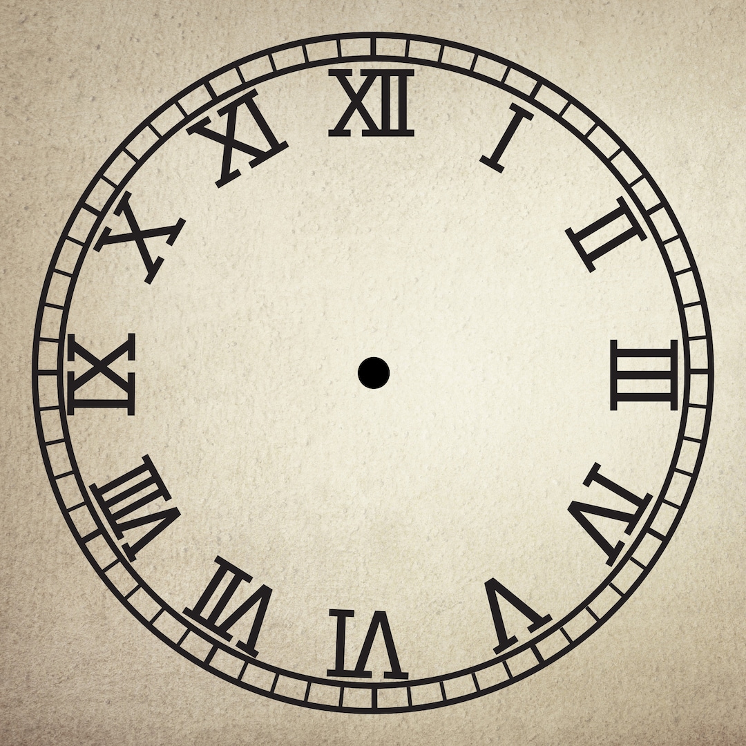 Roman Clock Face SVG Clock SVG Clock PNG Roman Numbers - Etsy Canada