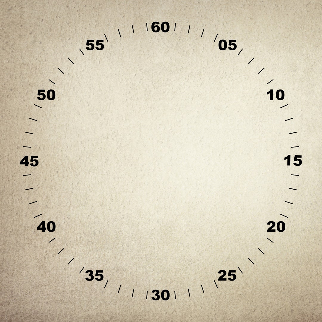 60 Minutes Clock Face SVG Clock SVG Clock PNG Transparent - Etsy Australia