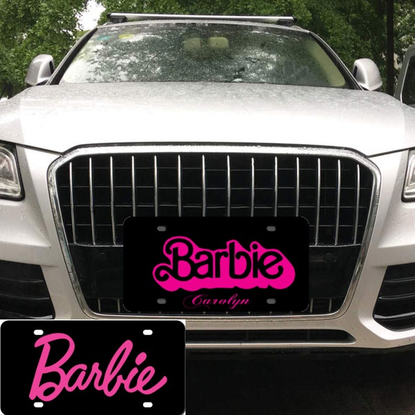 Barbie Car License Plate - Etsy