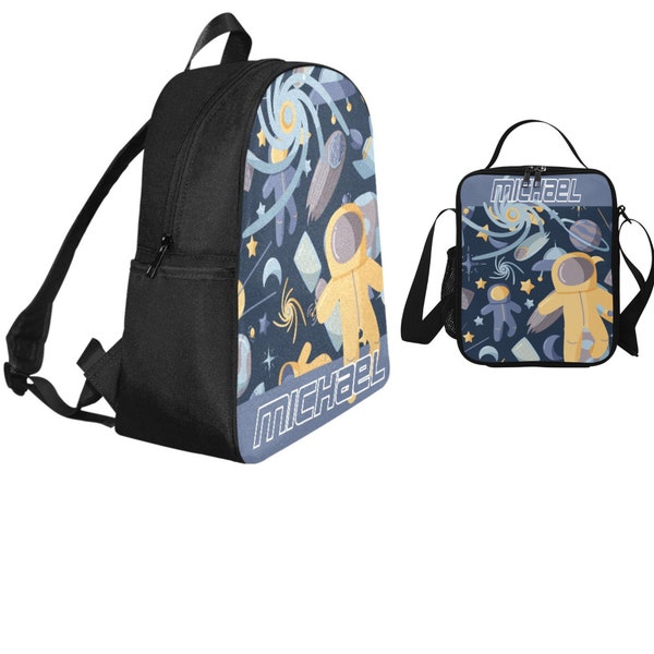 Space Backpack With Lunch Box - Etsy