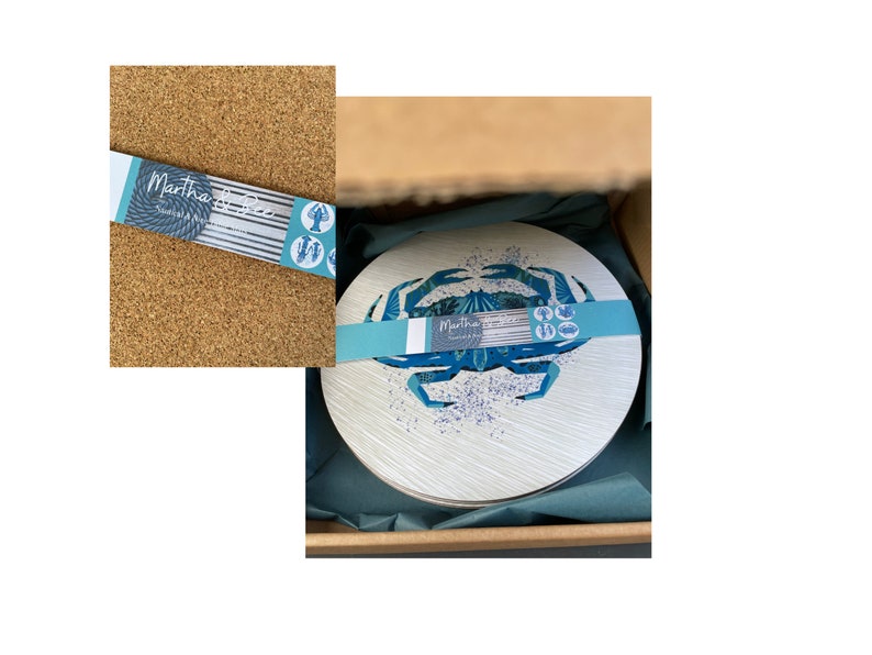 Coastal Table Mats, Beach Style Table Mats, Fish Place Settings, Round ...