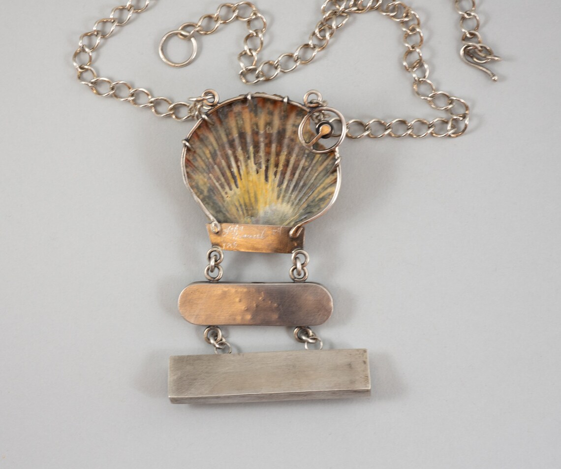 Pink Shell Tryptic Necklace - Etsy