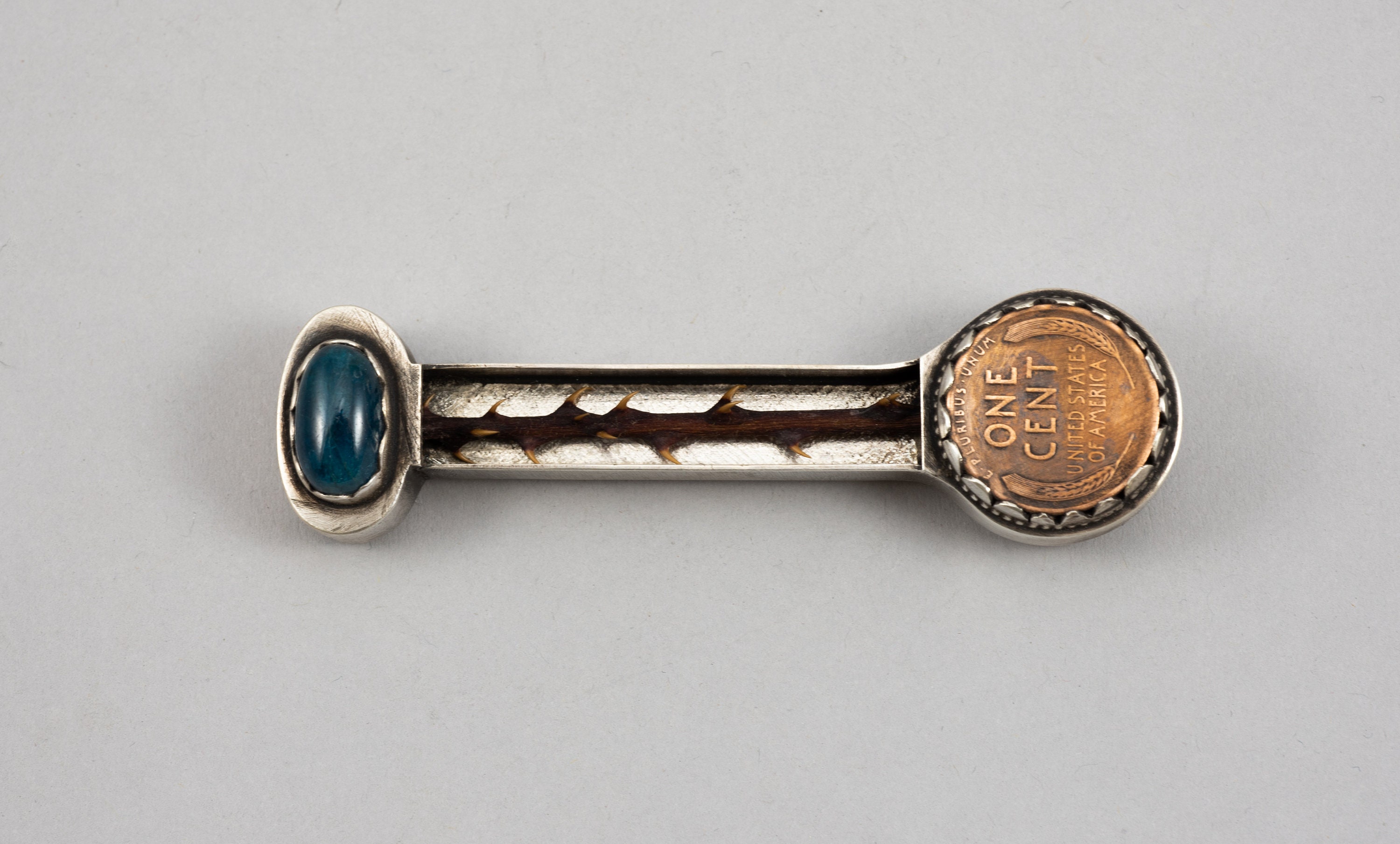 Wheat Penny Blue Apatite Thorn Pin - Etsy