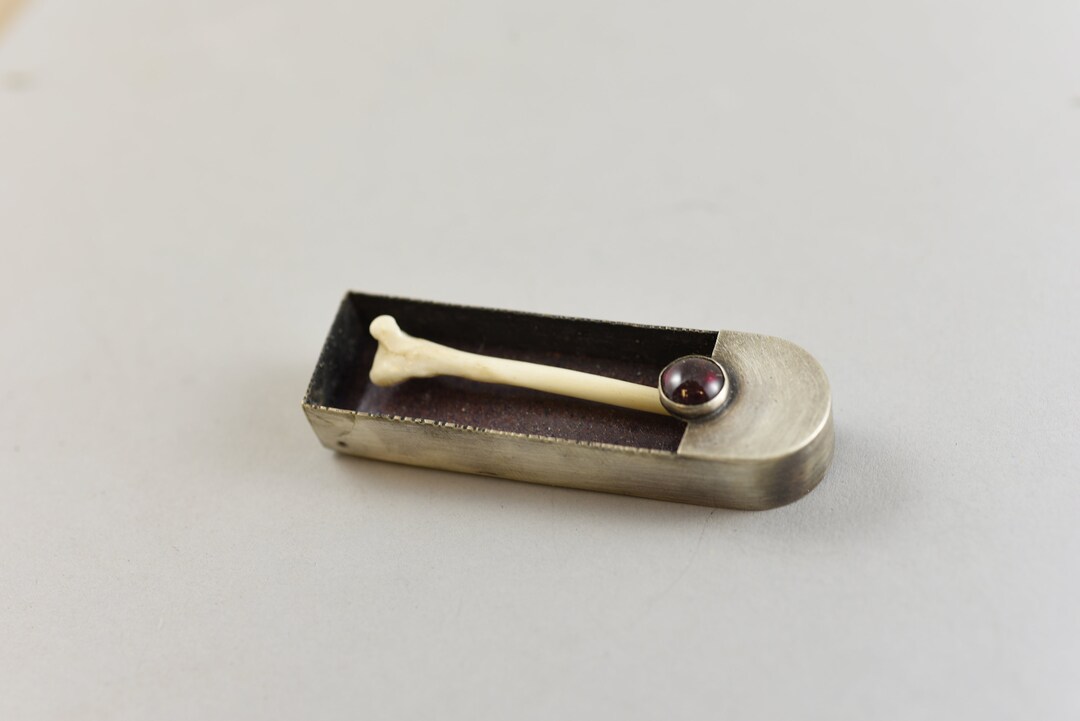 Bone Reliquary Brooch - Etsy