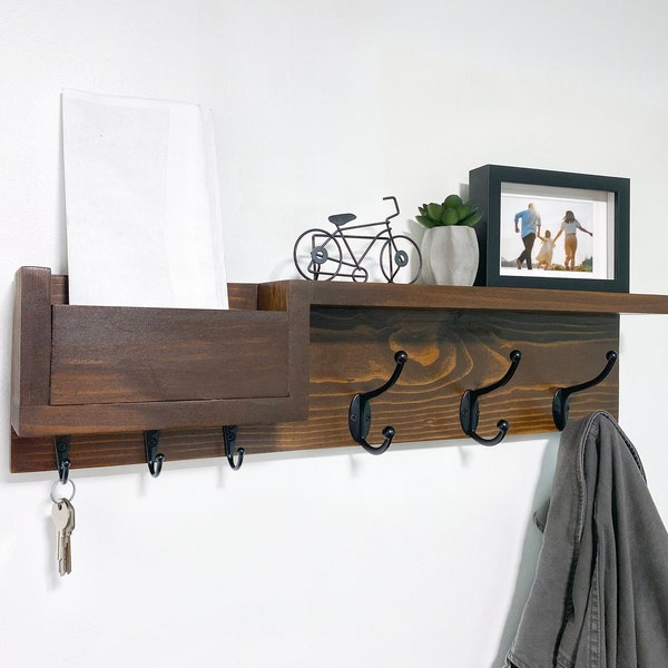 Key Hanger With Mail Holder - Etsy