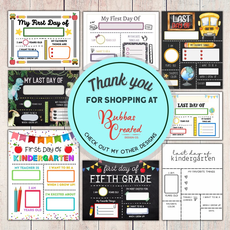 First Day of School Sign Printable Digital Download, Back to School ...