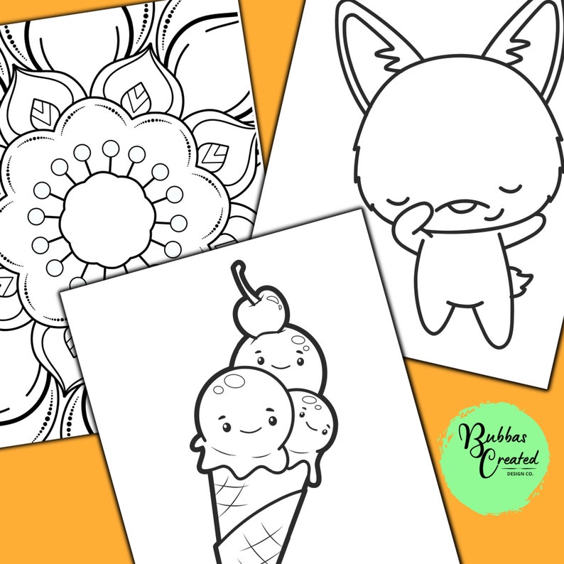 50 Coloring Sheets, Random Coloring Book, Adult Coloring Pages ...