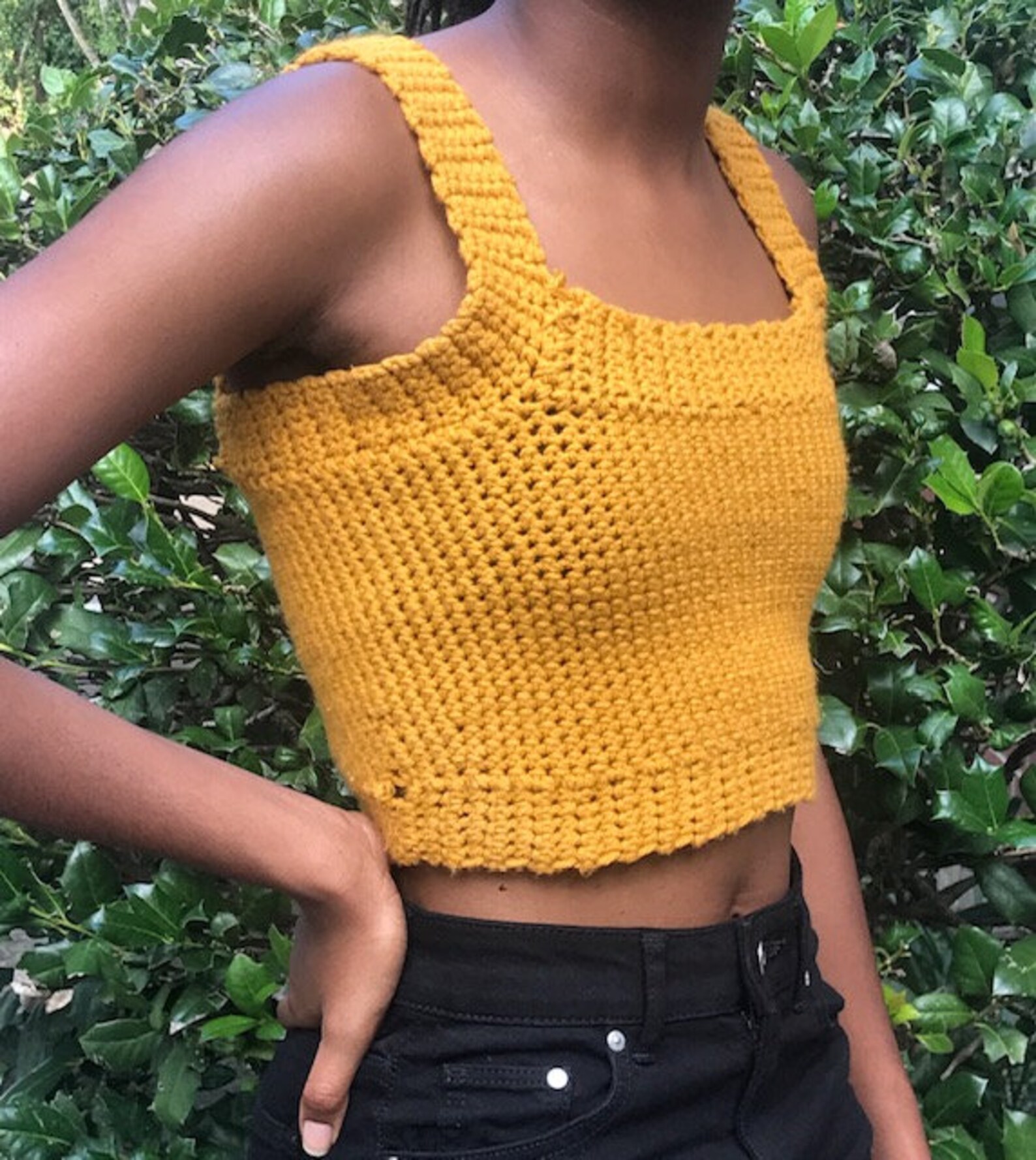 Crochet Cami Crop Top - Etsy