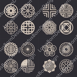 Lotusborndesign Ancient Chinese Traditional Pattern Window Grille ...