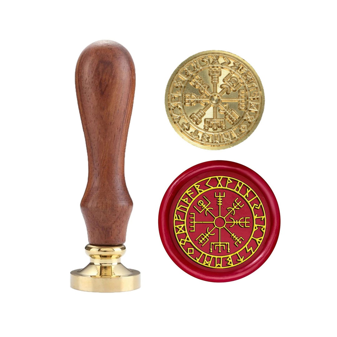 Pentagramtree Vegvisir Viking Compass Rune Spell Sealing Wax Stamps ...
