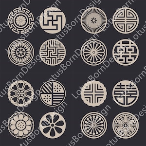 Lotusborndesign Ancient Chinese Traditional Pattern Window Grille ...